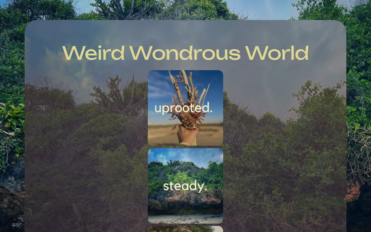 Weird Wondrous World (for mobile)